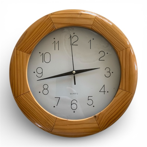 Wall Decor | Vintage Wellgain Solid Oak Clock | Poshmark